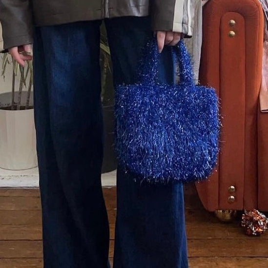 Mini Grass Tote in Sky