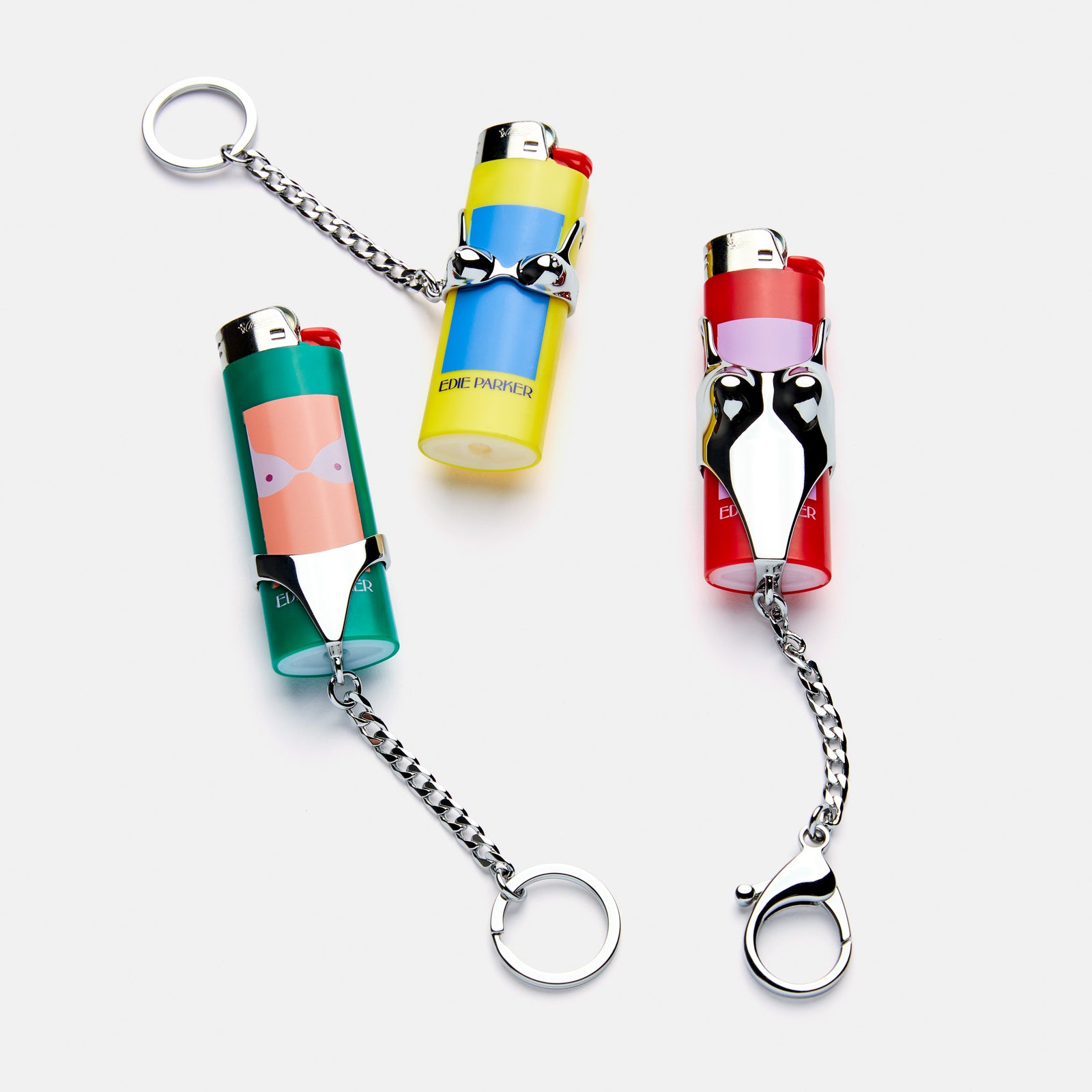 Swimsuit Lighter Holder Keychain in Bikini Bottom