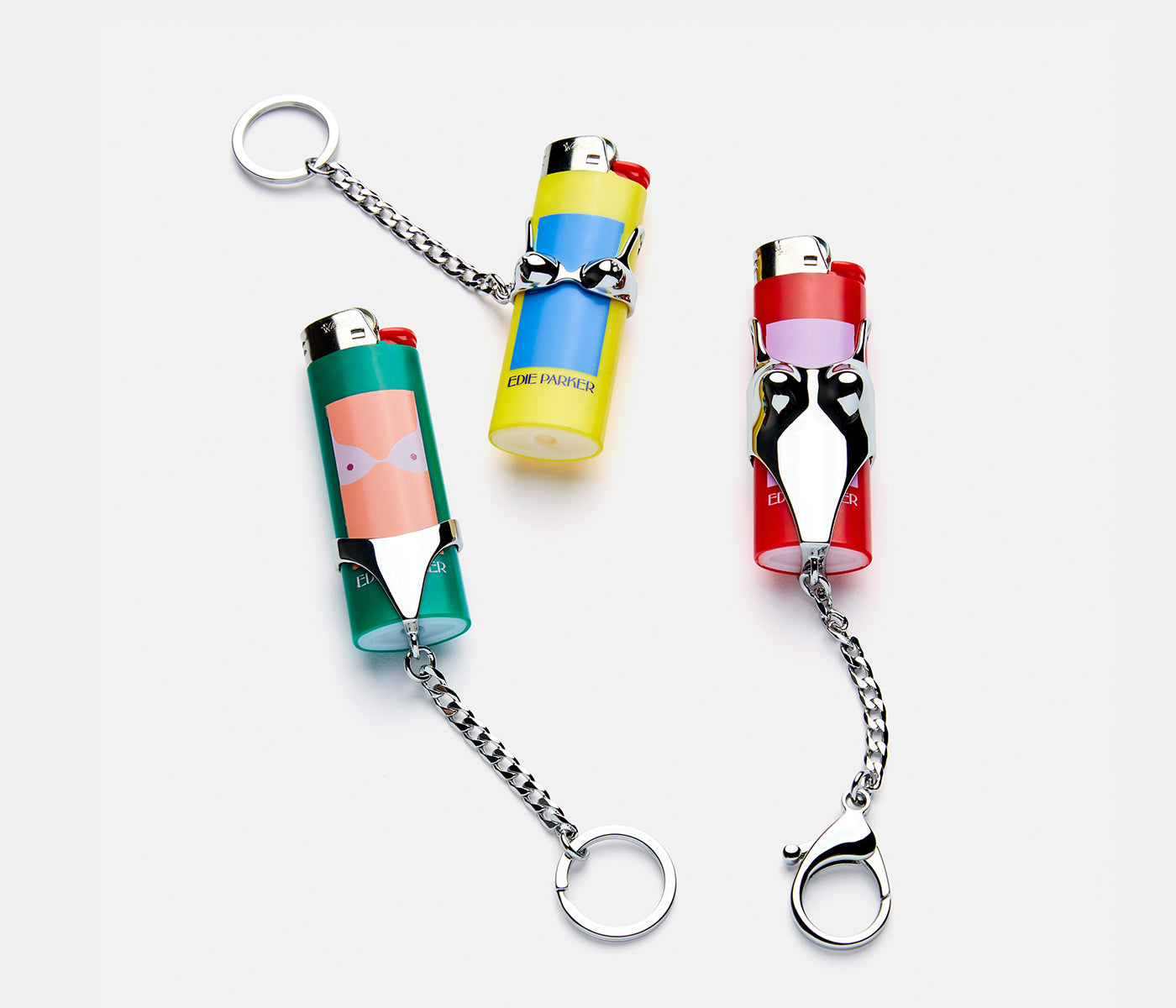 Lighter Cover Keychain in Bra Top